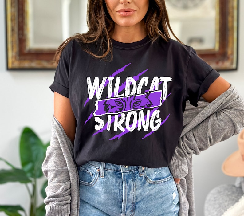 Wildcat Strong SVG, Wildcats Paw Claw, School Spirit (digital File) - Etsy