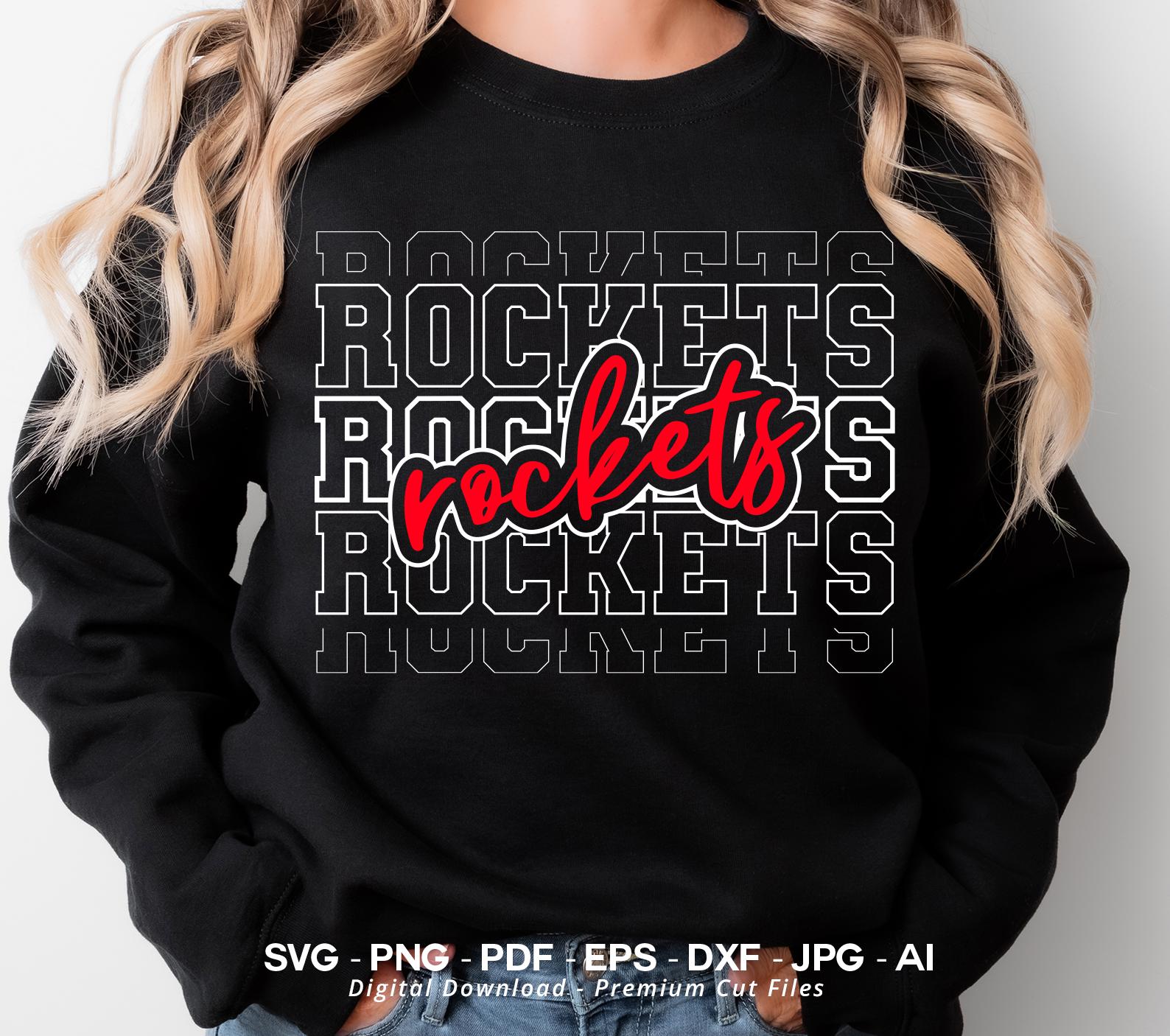 Rockets Stacked SVG, Mascot Cheer Design (digital Download) - Etsy