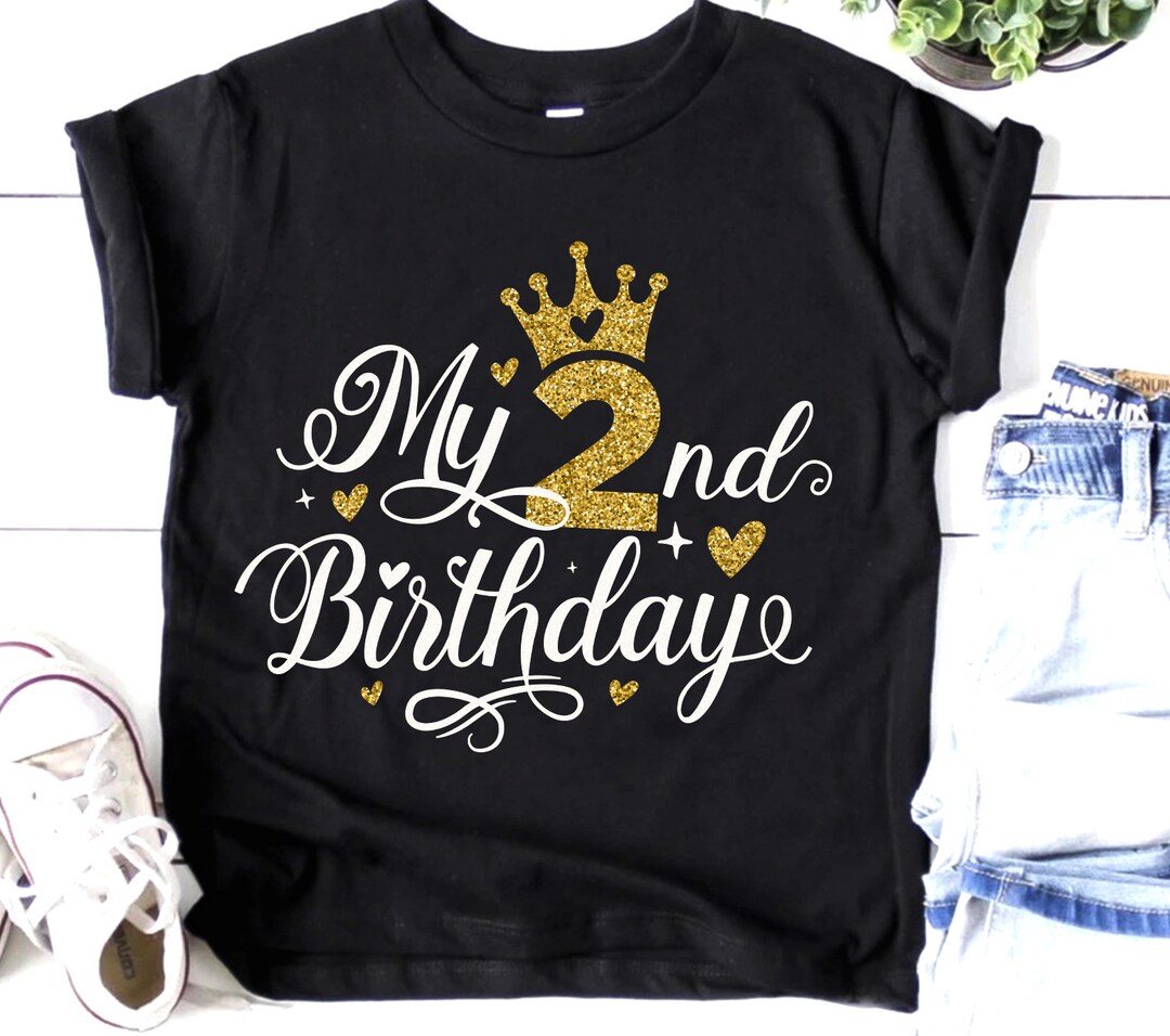 My 2nd Birthday SVG PNG, 2nd Birthday Svg, Birthday Girl Svg, Birthday ...