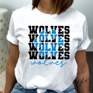 Stacked Wolves Paw SVG, Wolves Mascot Svg, Wolves Svg, Wolves Paw Svg ...