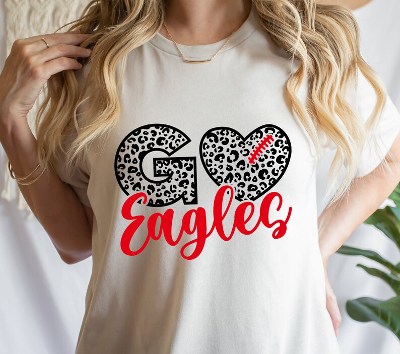 Leopard Go Eagles SVG Eagles Mascot Svg Eagles Svg Eagles - Etsy