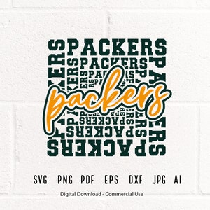Packers SVG PNG, Packers Mascot Svg, Packers Cheer Svg, Packers Shirt ...