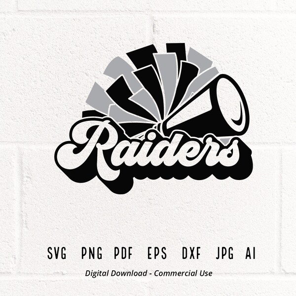 Raiders Cheer Megaphone Svg - Etsy