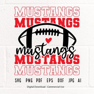 Mustangs SVG, Mustangs Mascot Svg, Stacked Mustangs Svg, Mustangs ...