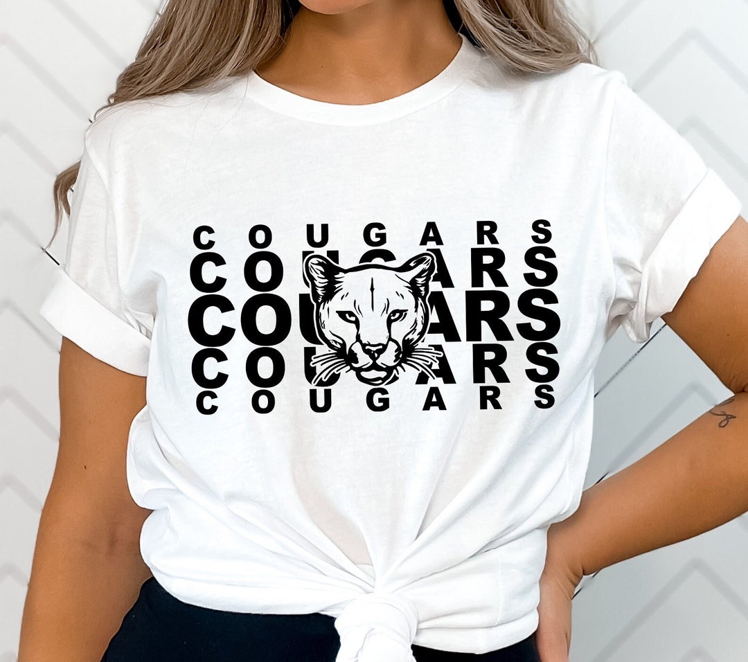 Cougars SVG PNG Cougars Face Svg Stacked Cougars Svg - Etsy