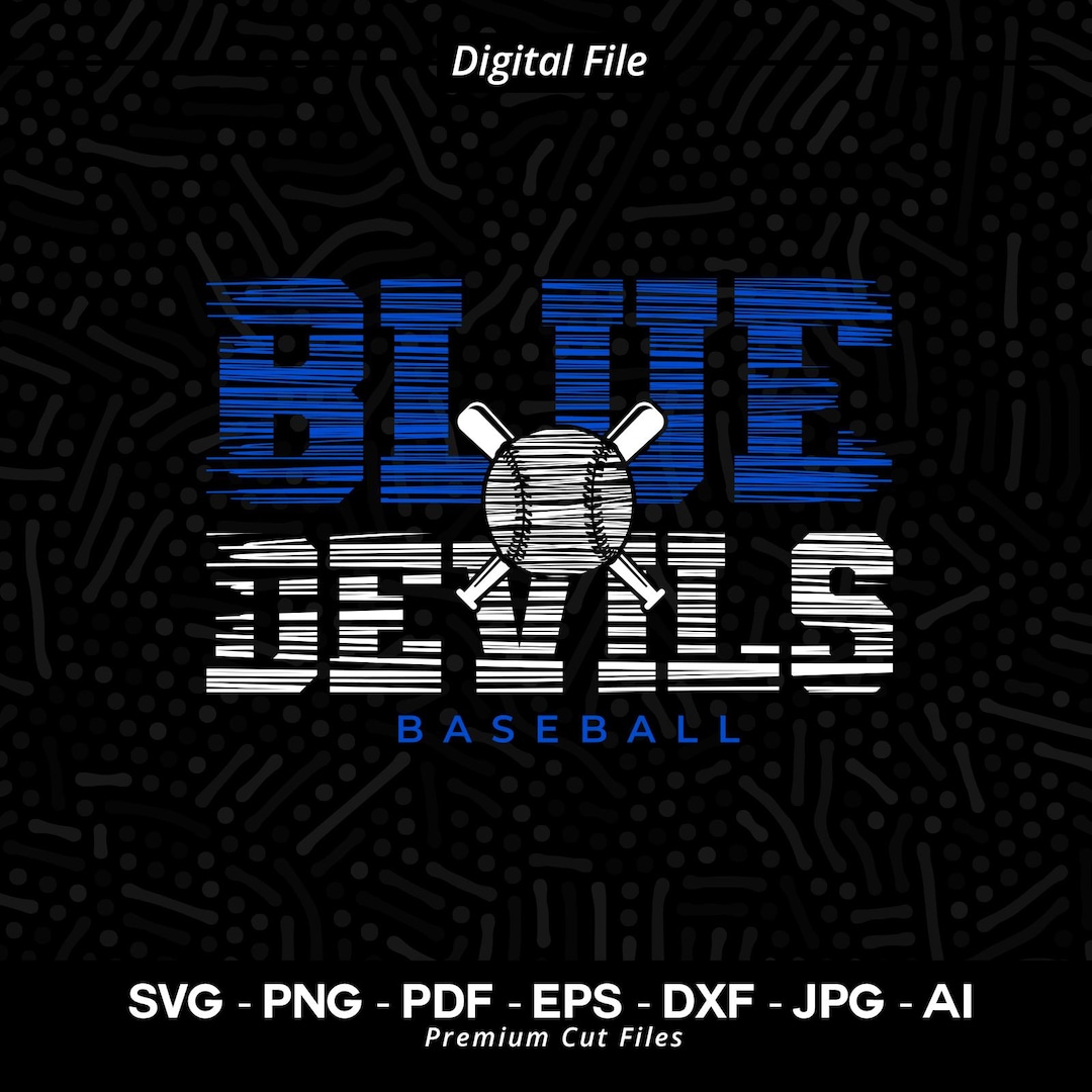 Blue Devils SVG PNG, Blue Devils Baseball Svg, Blue Devils Cheer ...