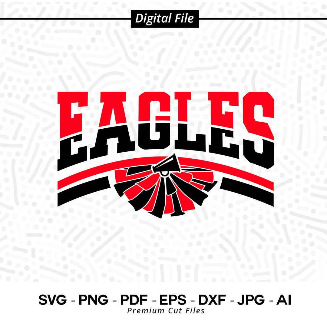 Eagles Cheer SVG PNG, Eagles Svg, Eagle, Cheer Svg, Eagles Vibes ...