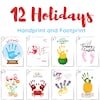 Digital Instant Download Kid Handprint 12 Holidays Month, Monthly ...