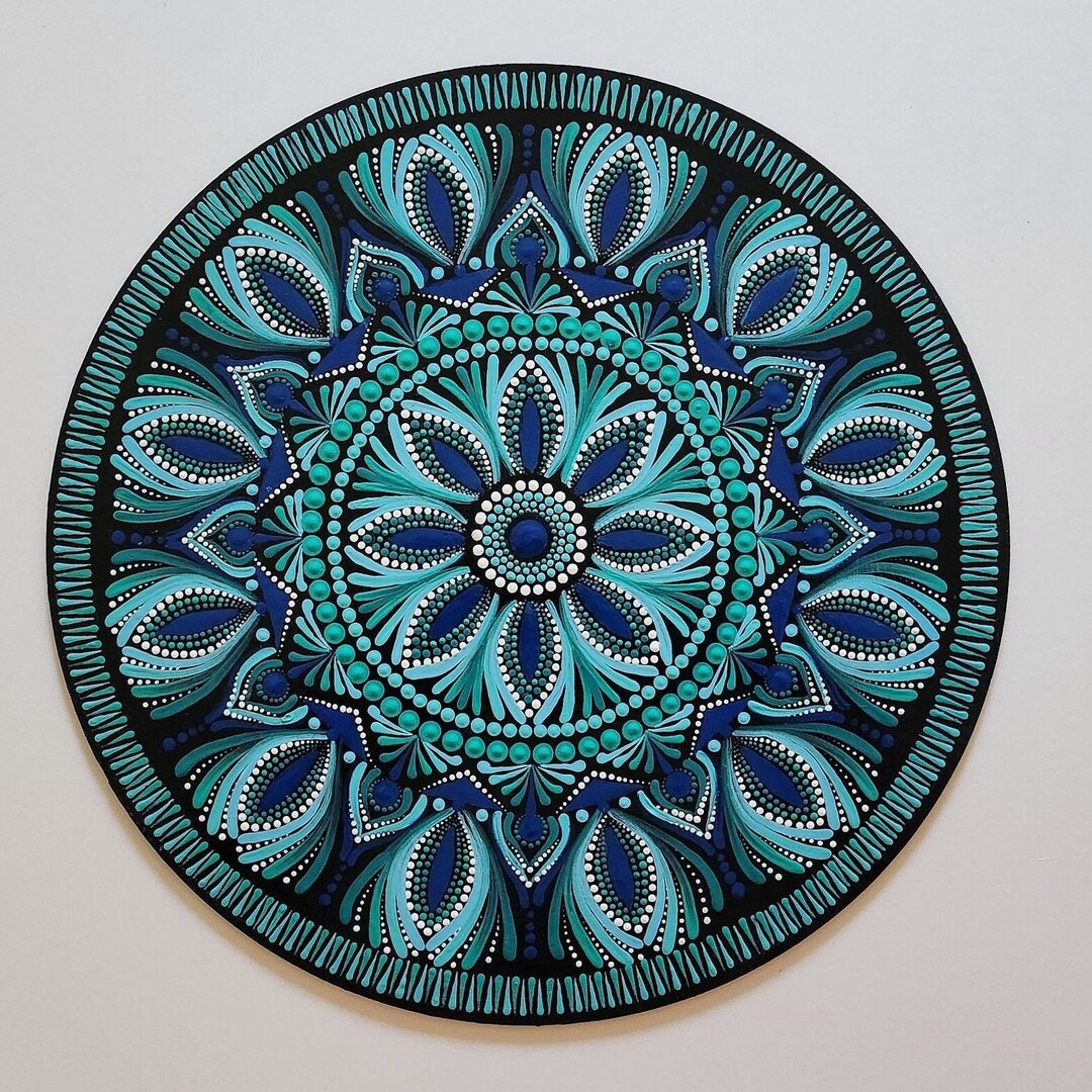 12 Inch Dot Mandala Painting - Etsy