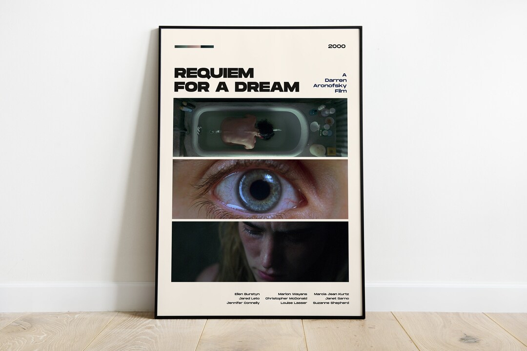 Requiem for a Dream Movie Poster, Modern Movie Poster Print, Requiem ...