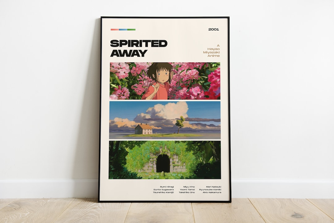 Spirited Away Movie Poster, Modern Movie Poster Print, Spirited Away Poster Wall Decor, DIGITAL ...
