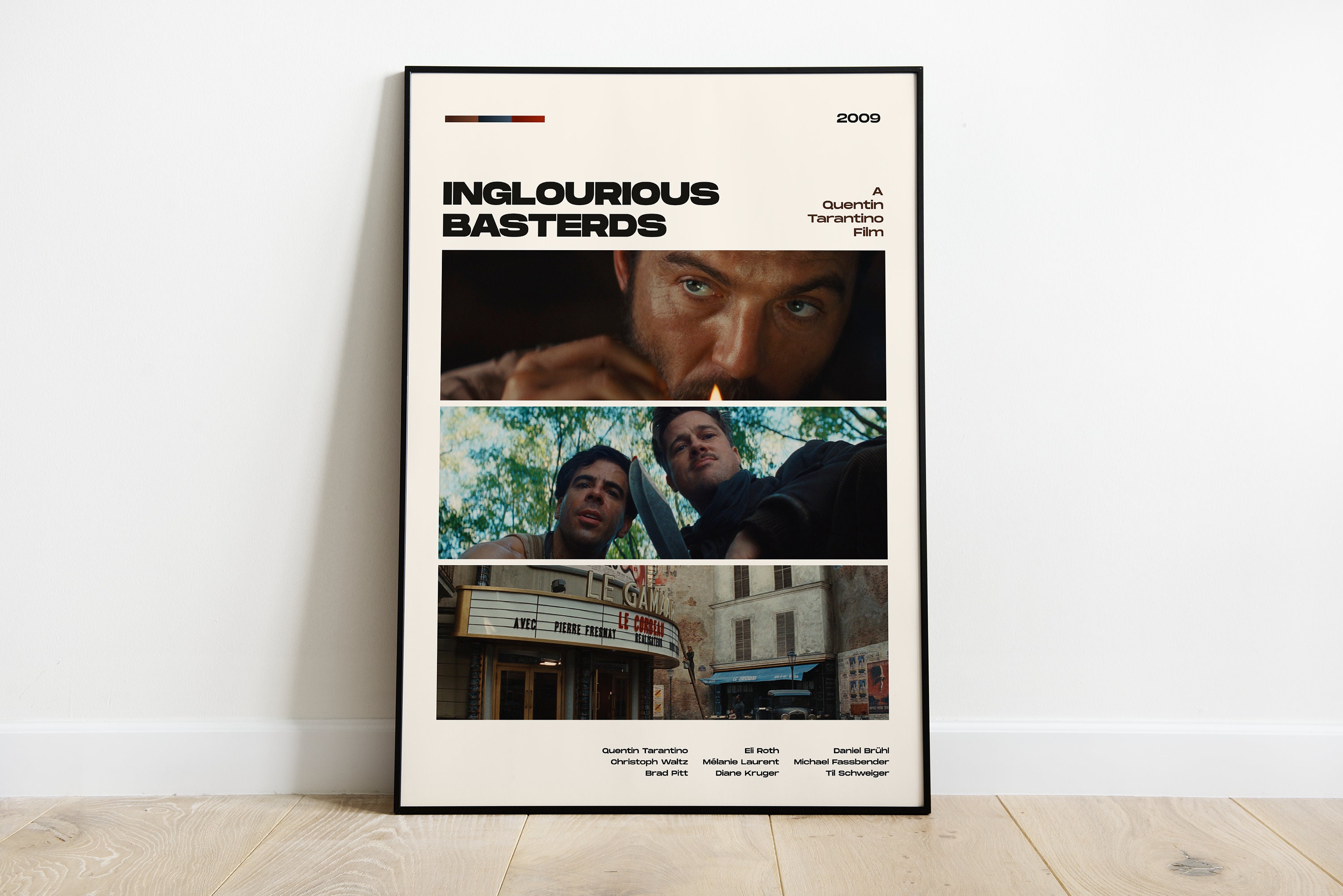 Inglourious Basterds Movie Poster, Modern Movie Poster Print, Wall ...
