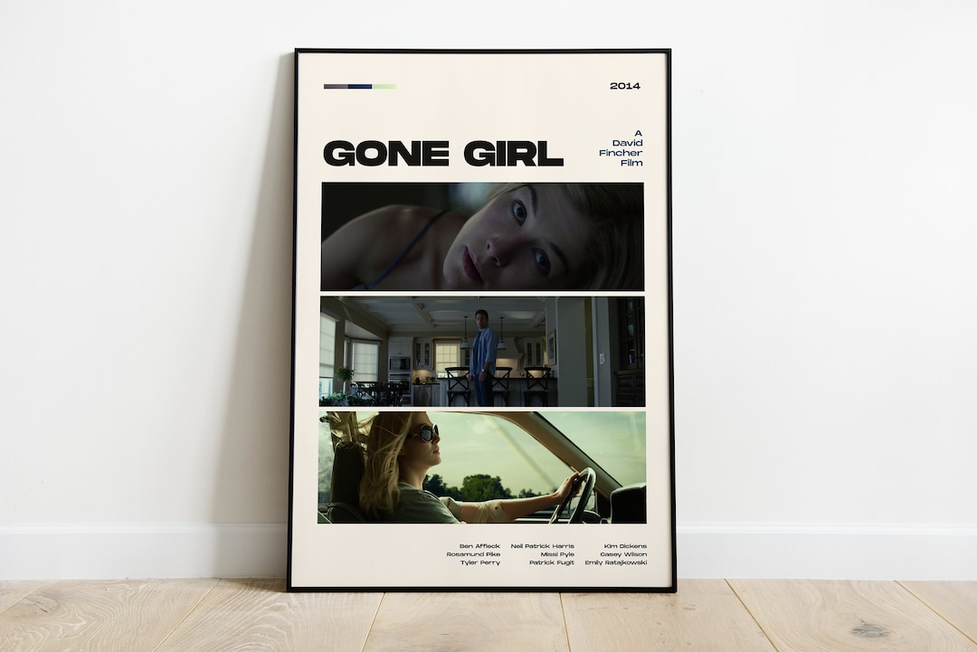 Gone Girl Movie Poster, Modern Movie Poster Print, Gone Girl Poster ...