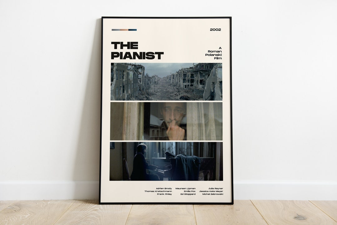 The Pianist Movie Poster, Modern Movie Poster Print, the Pianist Poster ...