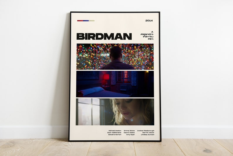 Birdman Movie Poster Modern Movie Poster Print Birdman - Etsy