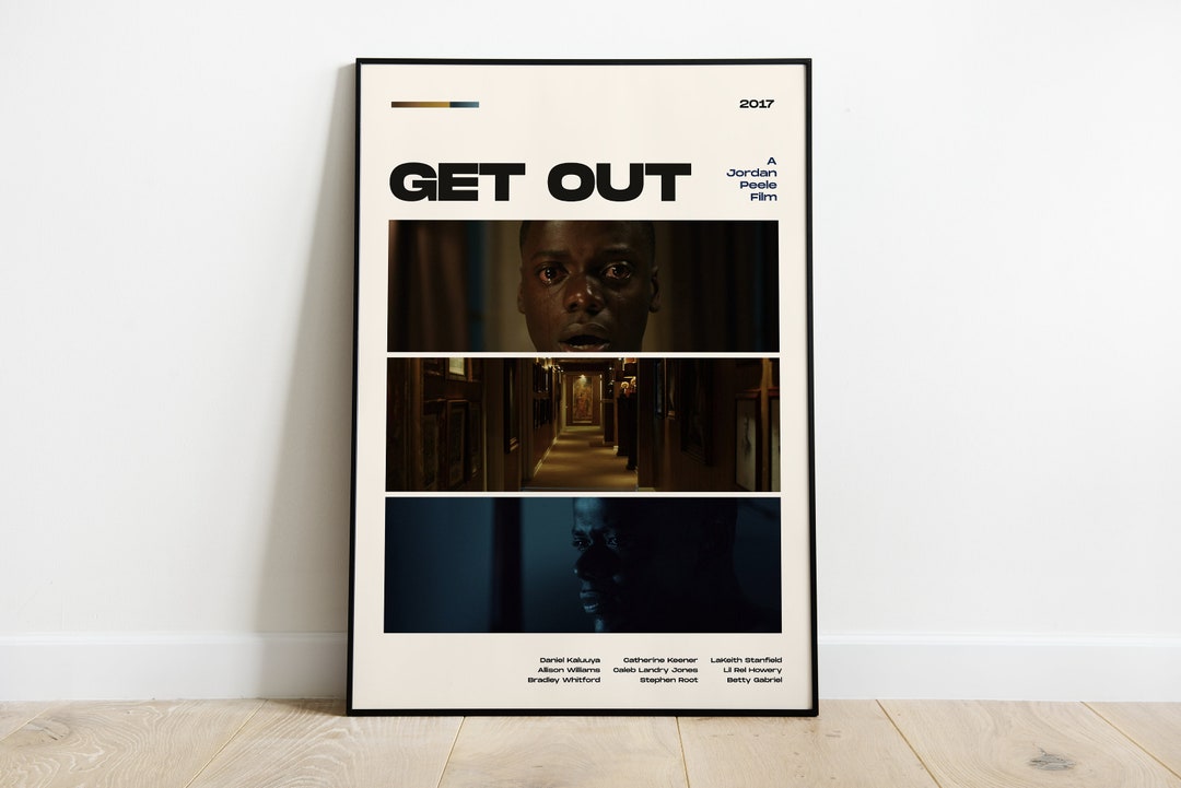 Get Out Movie Poster, Modern Movie Poster Print, Get Out Poster Wall ...