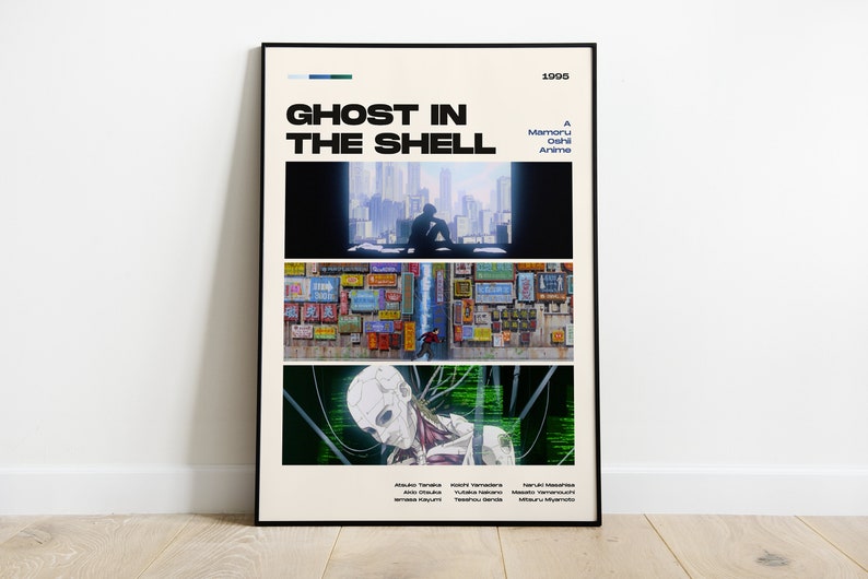 Ghost in the Shell Movie Poster, Modern Movie Poster Print, Ghost in ...