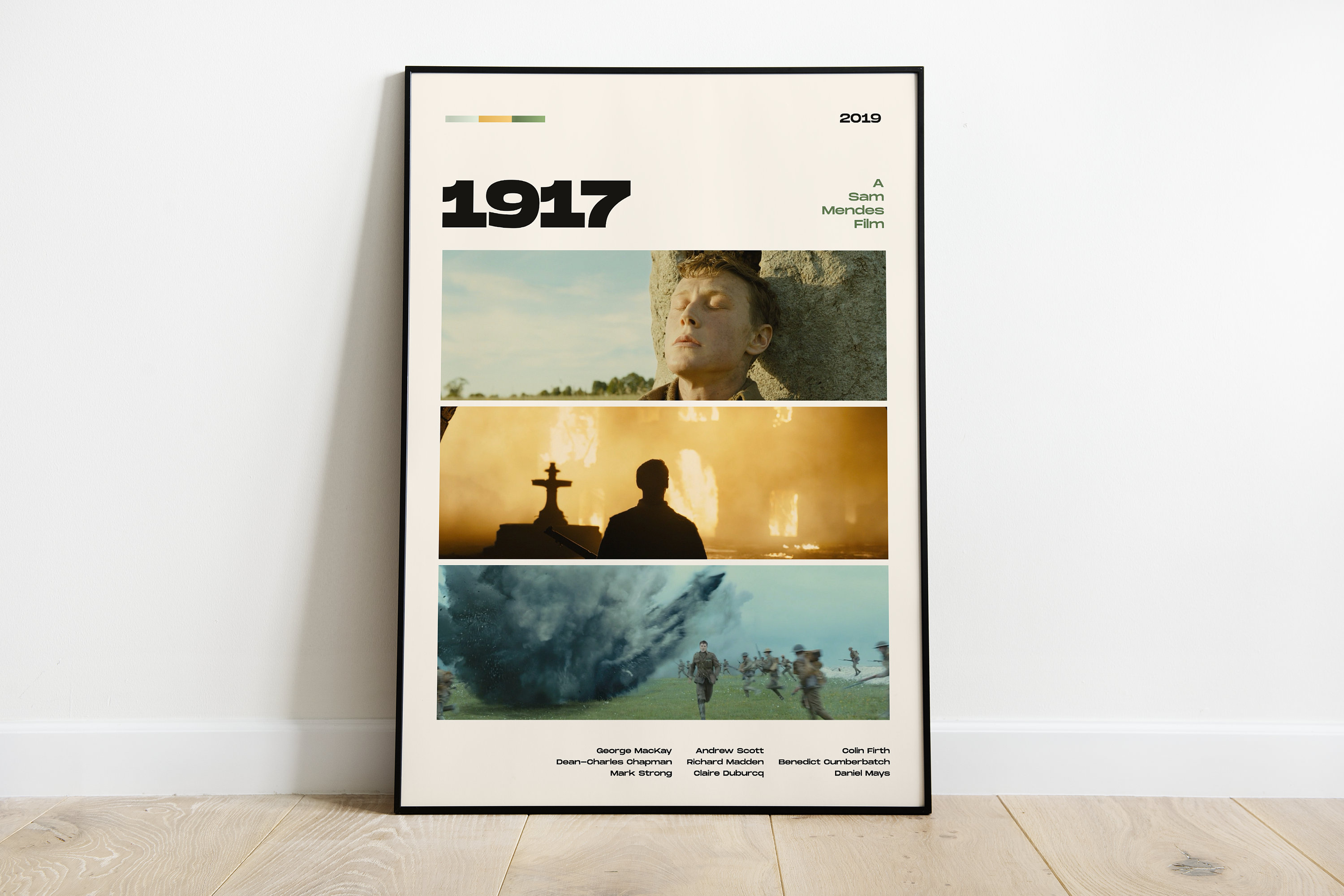 1917 Movie Poster, Modern Movie Poster Print, 1917 Poster Wall Decor ...