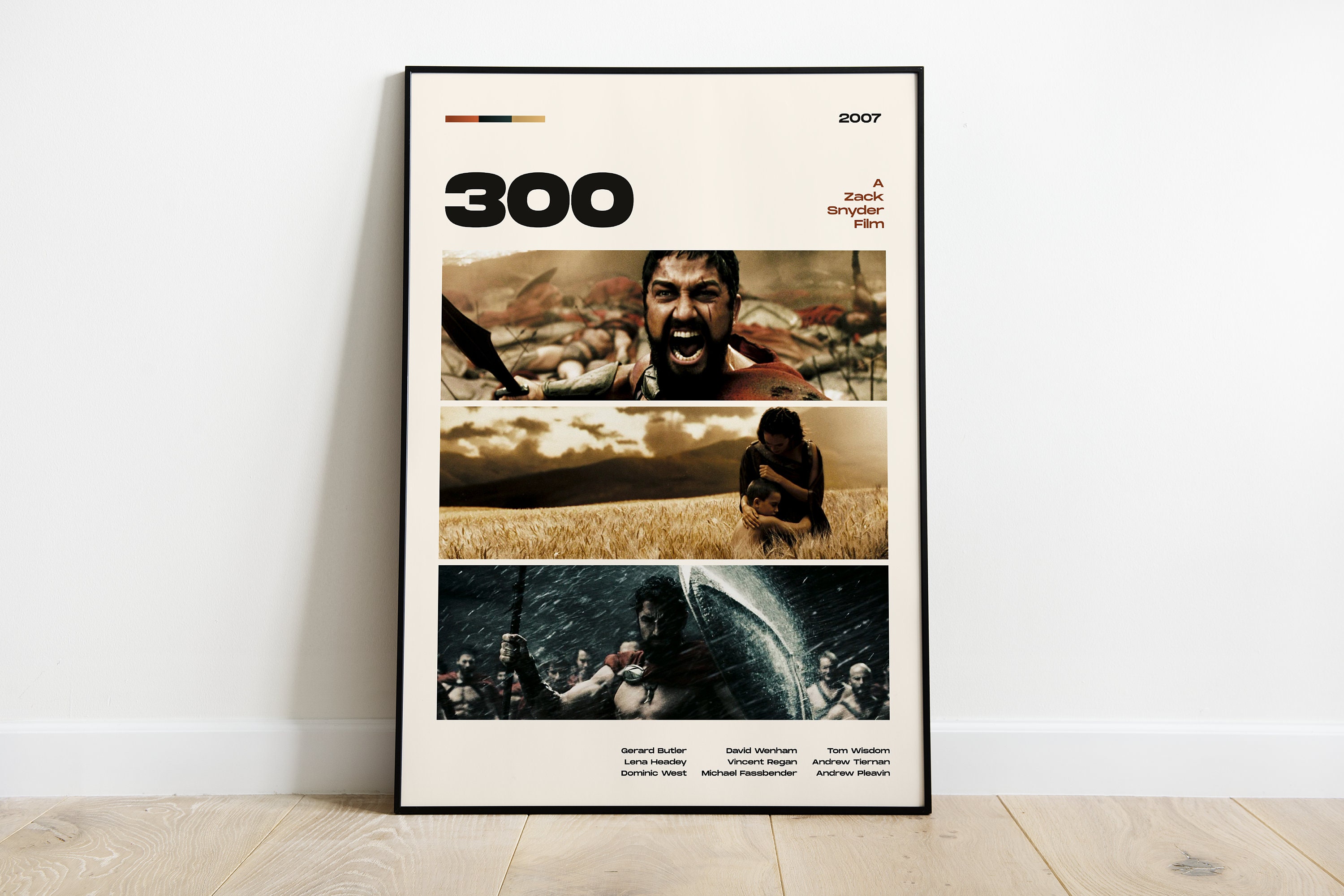 300 Movie Poster, Modern Movie Poster Print, 300 Poster Wall Decor, DIGITAL FILES, Zack Snyder ...