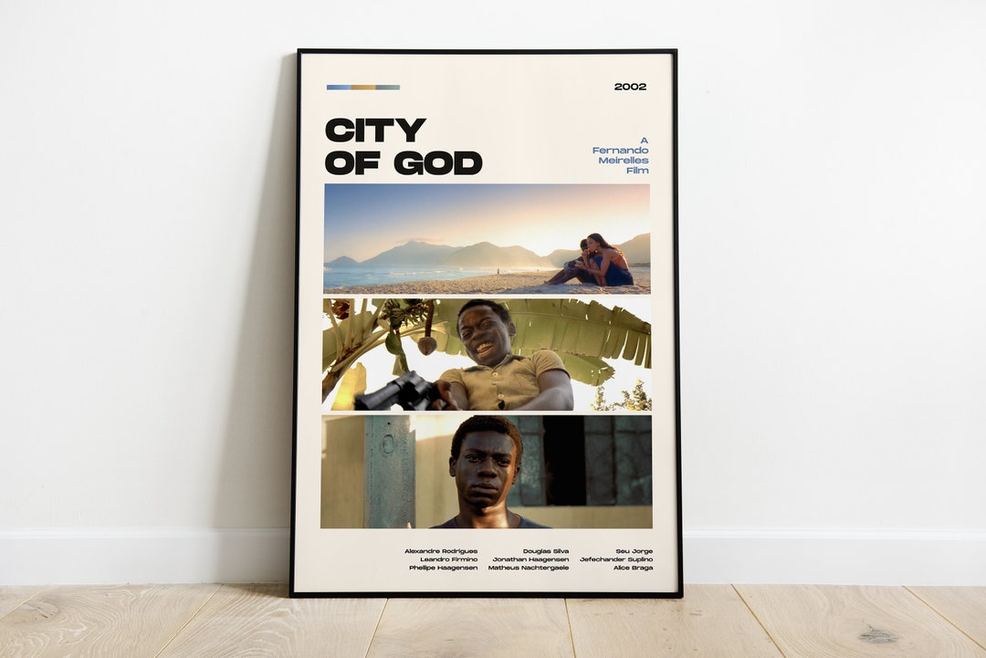 City of God Movie Poster, Modern Movie Poster Print, City of God Poster ...