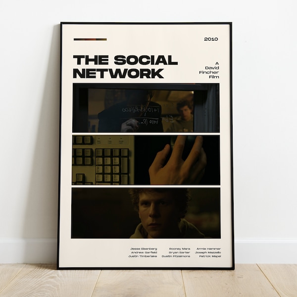 The Social Network Poster - Etsy