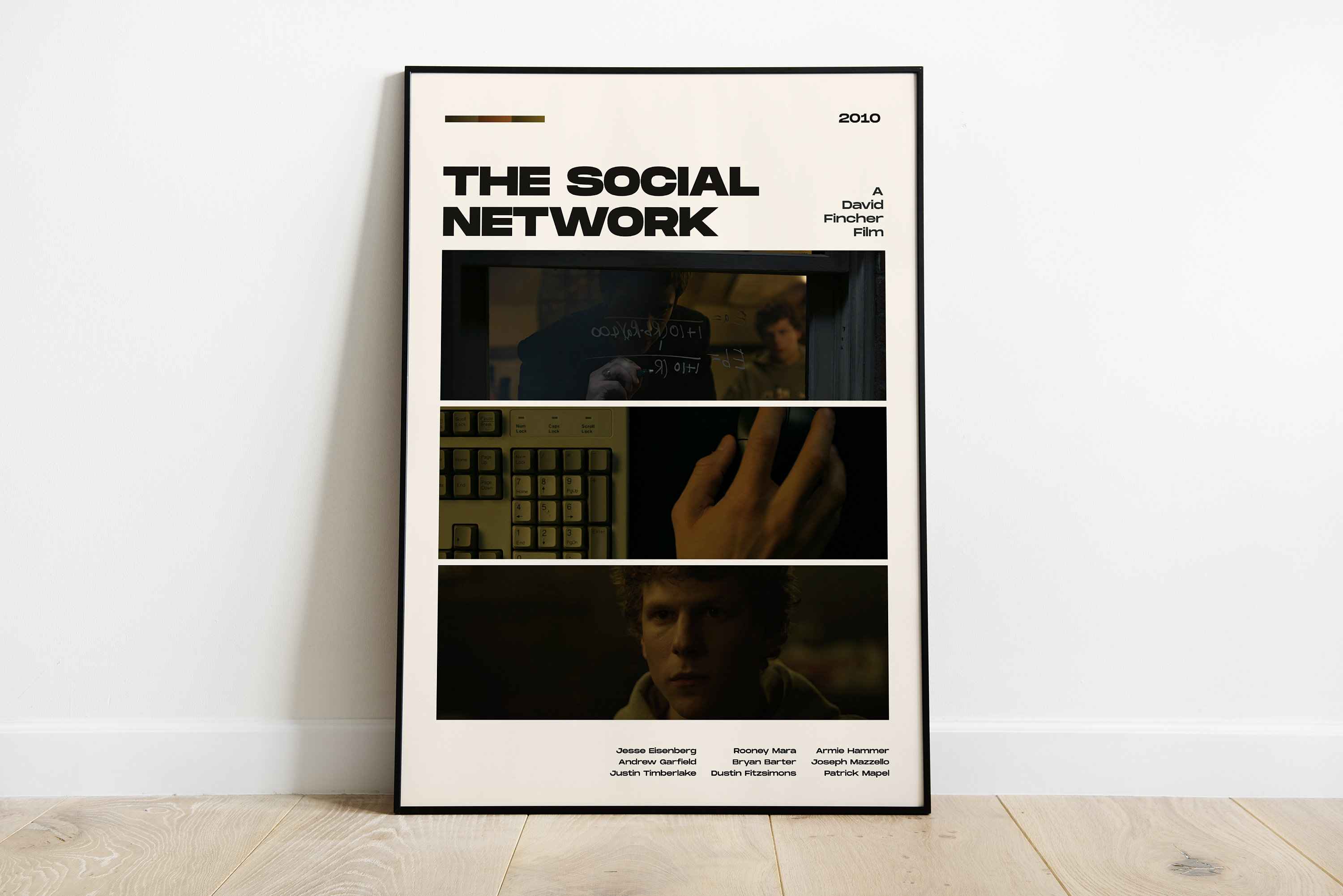 The Social Network Movie Poster, Modern Movie Poster Print, the Social ...