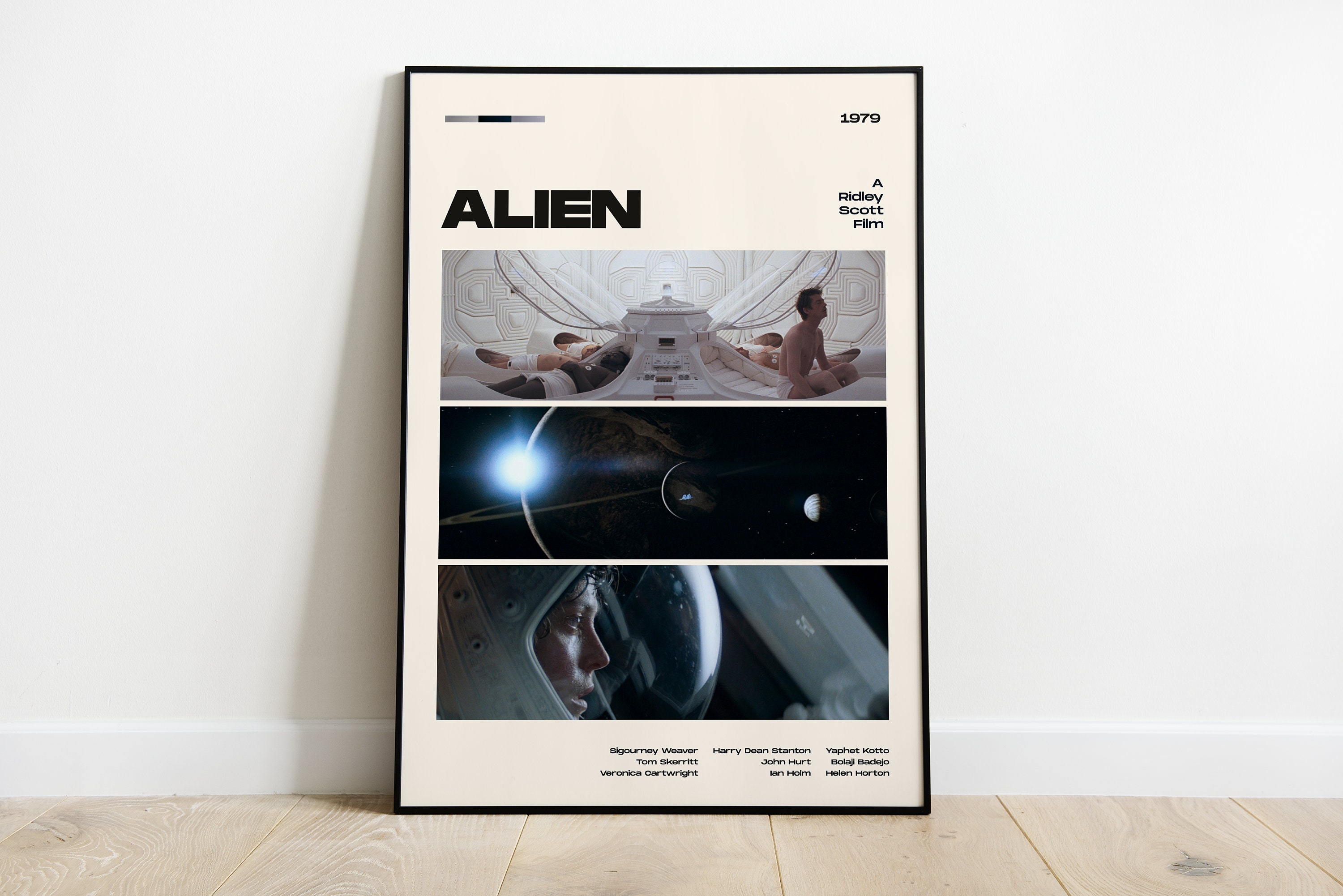 Alien Movie Poster, Modern Movie Poster Print, Alien Poster Wall Decor ...