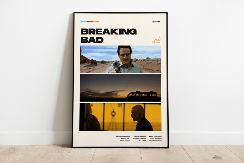 Breaking Bad Tv Show Poster, Modern Movie Poster Print, Breaking Bad ...