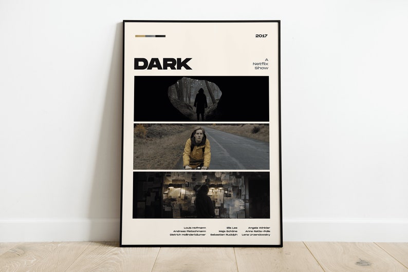 Dark Tv Show Poster, Modern Movie Poster Print, Dark Poster Wall Decor ...