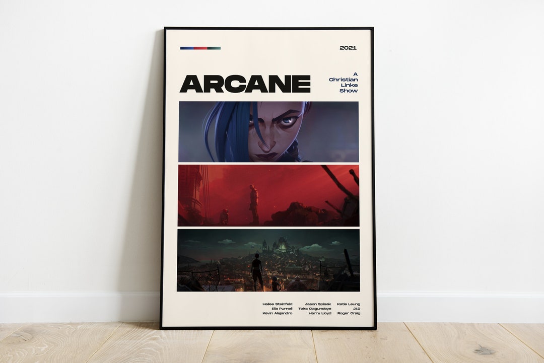 Arcane Tv Show Poster, Modern Movie Poster Print, Arcane Poster Wall ...