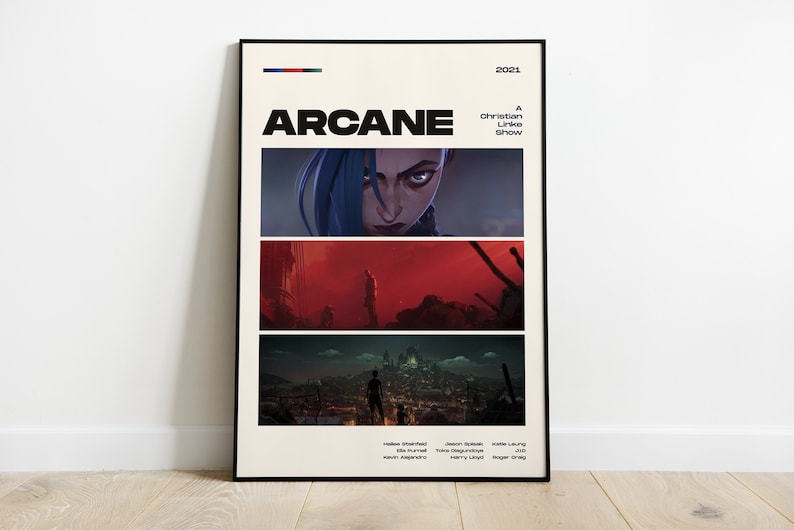 Arcane Tv Show Poster Modern Movie Poster Print Arcane - Etsy