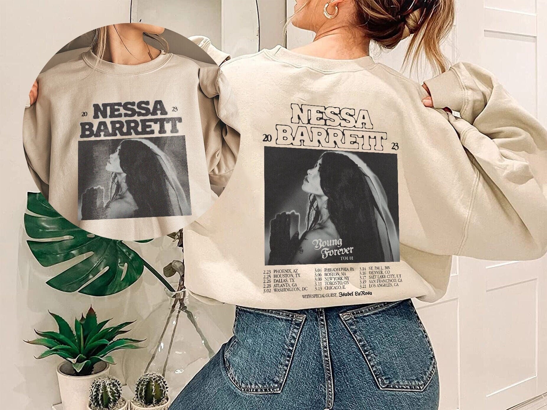 Nessa Barrett Young Forever Tour 2023 Vintage Shirt Nessa Etsy