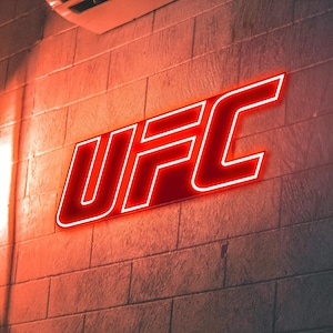 UFC LED Neon Sign, Bright Red Light, Perfect for Man Caves, Bedrooms ...