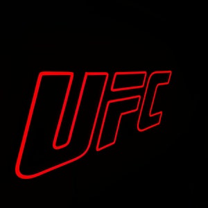 UFC LED Neon Sign, Bright Red Light, Perfect for Man Caves, Bedrooms ...