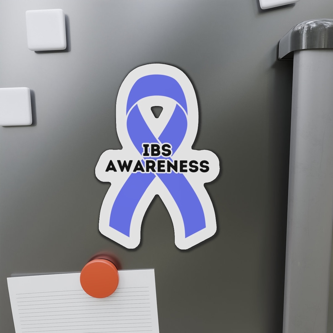 IBS Awareness Ribbon Magnet, Periwinkle Ribbon Car Magnet, Irritable ...