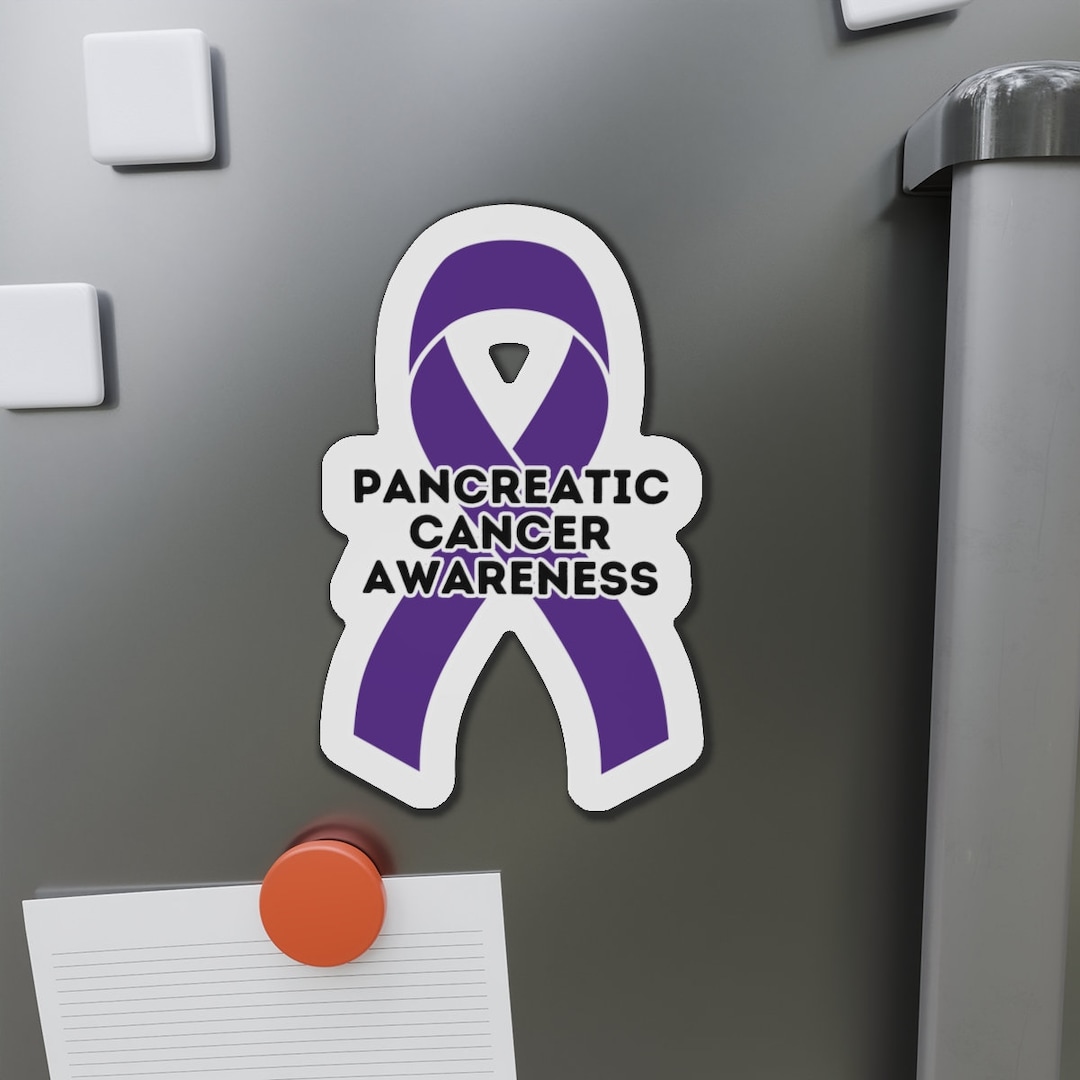 Pancreatic Cancer Awareness Ribbon Magnet, November Purple Ribbon Car ...