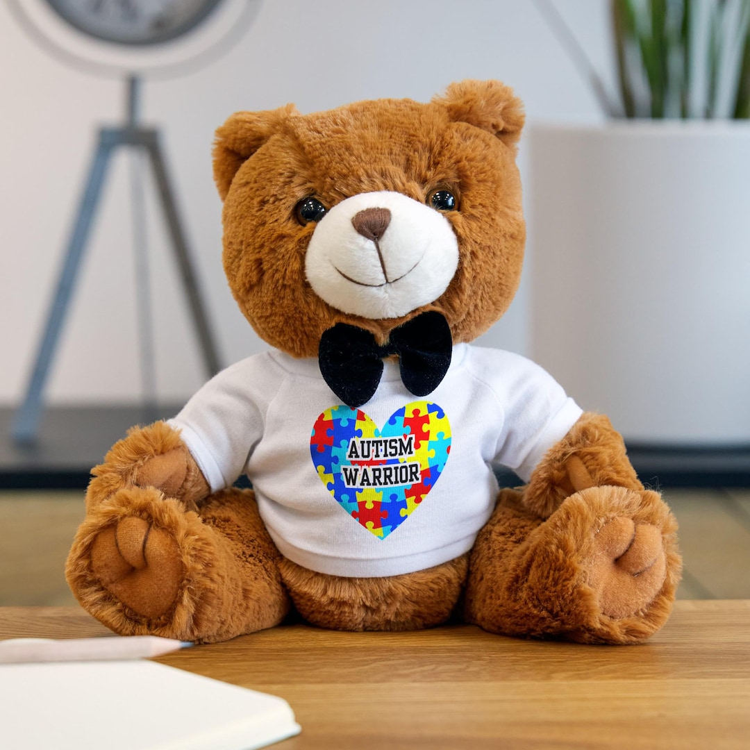 Autism Warrior Stuffed Animals, Autism Awareness Gift - Etsy