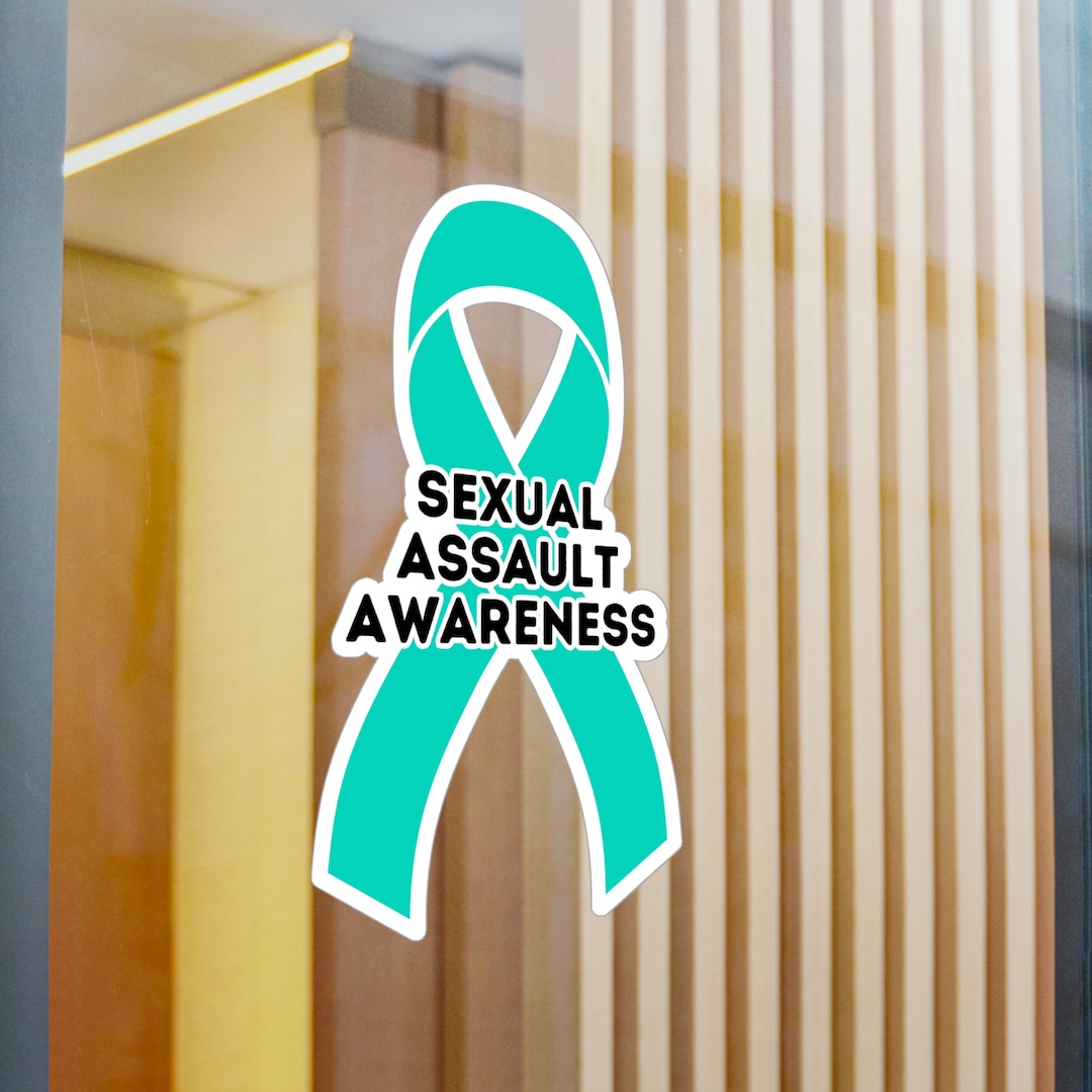 Sexual Assault Awareness Ribbon Vinyl Decal, Teal Ribbon Car Decal - Etsy