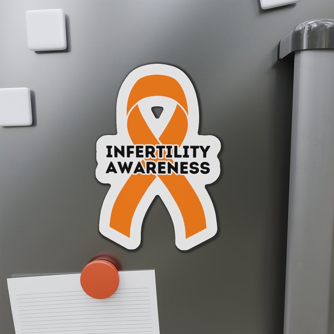 Infertility Awareness Ribbon Magnet, Orange Ribbon Car Magnet - Etsy