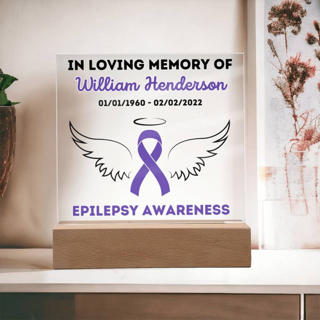 Personalized Epilepsy Awareness in Memory Acrylic Display - Etsy