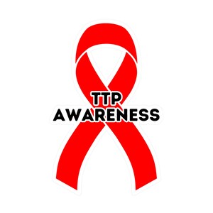TTP Awareness Ribbon Vinyl Decal, Red Ribbon Car Sticker, Thrombotic Thrombocytopenic Purpura - Etsy