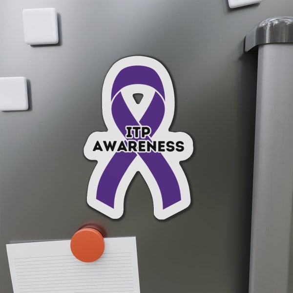 Purple Ribbon Car Magnet - Etsy