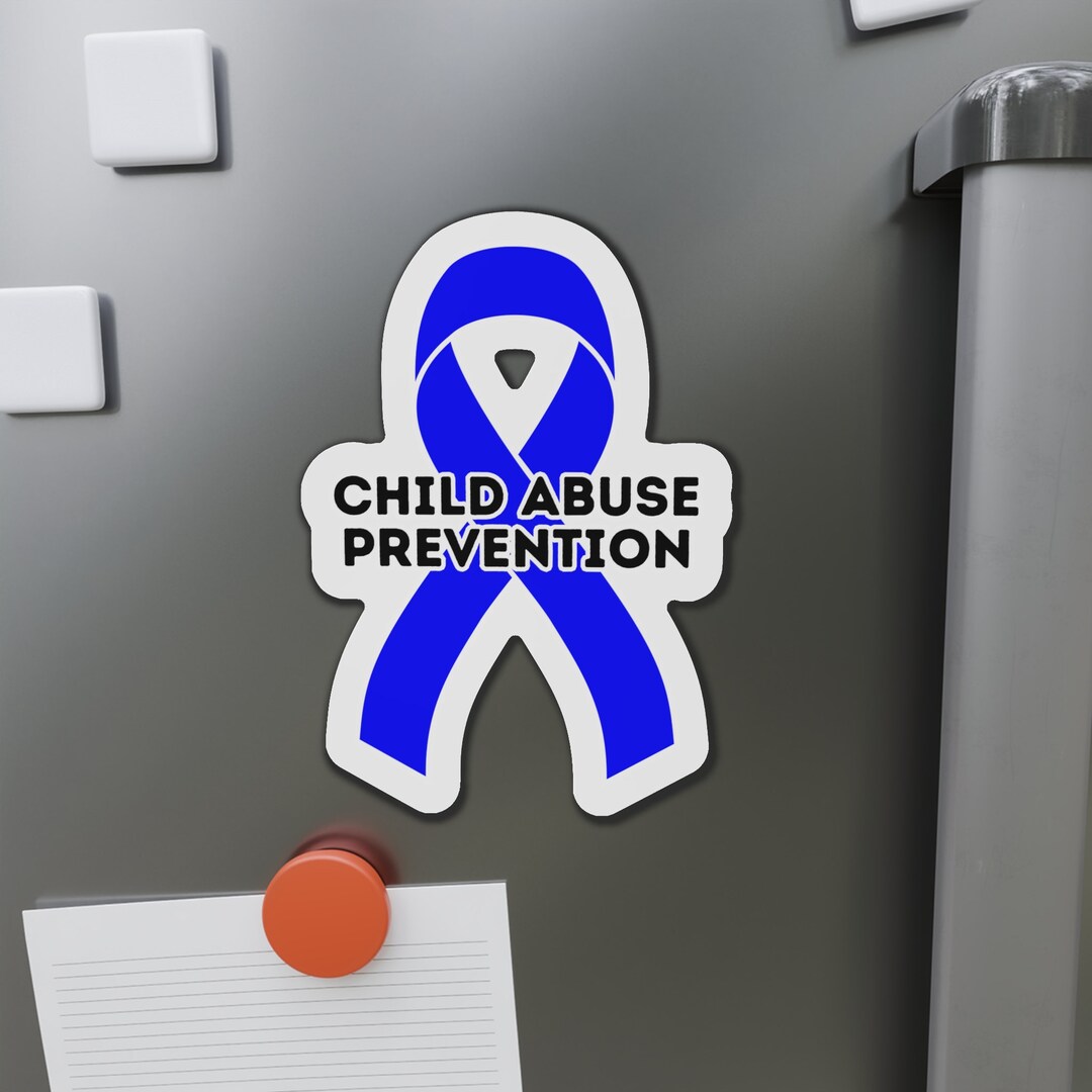 Child Abuse Awareness Ribbon Magnet Blue Ribbon Child Abuse - Etsy