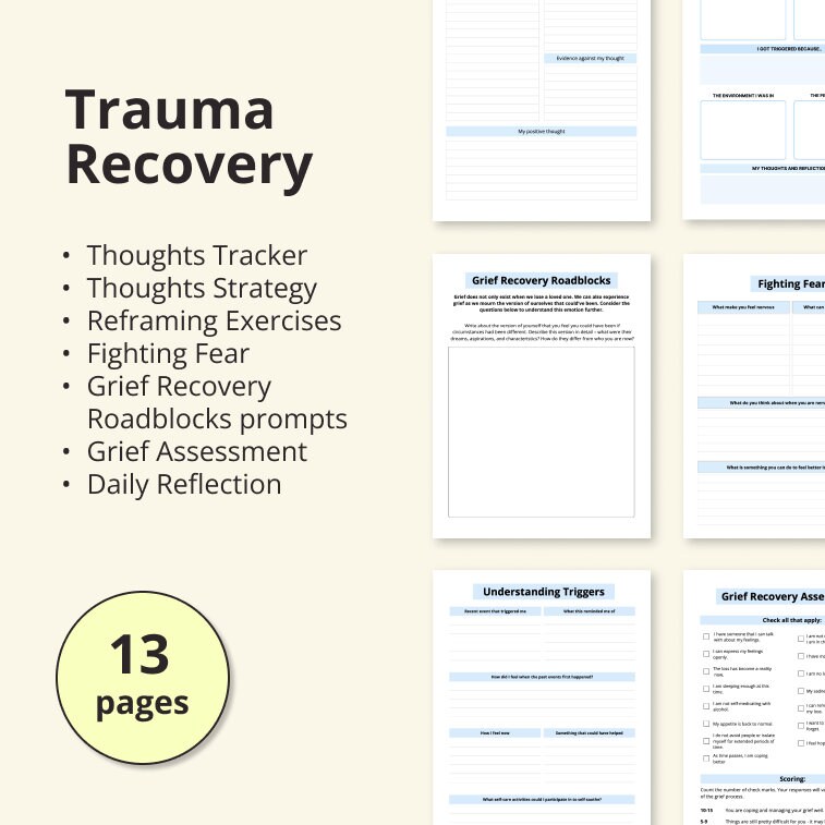 Trauma and Inner Child Journal | Printable Worksheets for Inner Child ...