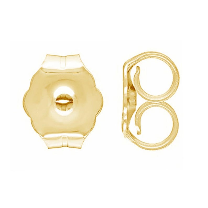 14k Gold Replacement Earring Backs – Friction Push-back Nuts - Etsy