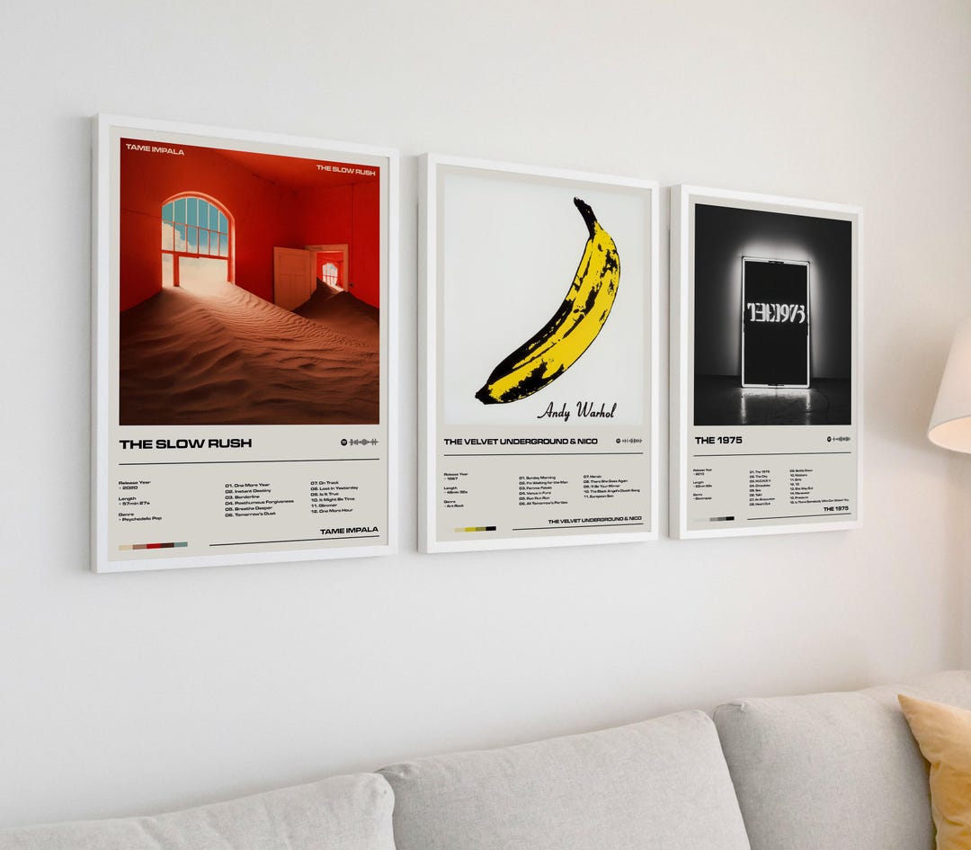 Iconic Album Poster Set Minimal Music Art for Modern Wall Decor - Etsy