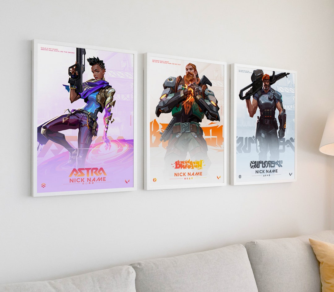 Valorant Personalized Poster | All Valorant Agents Valorant Poster ...