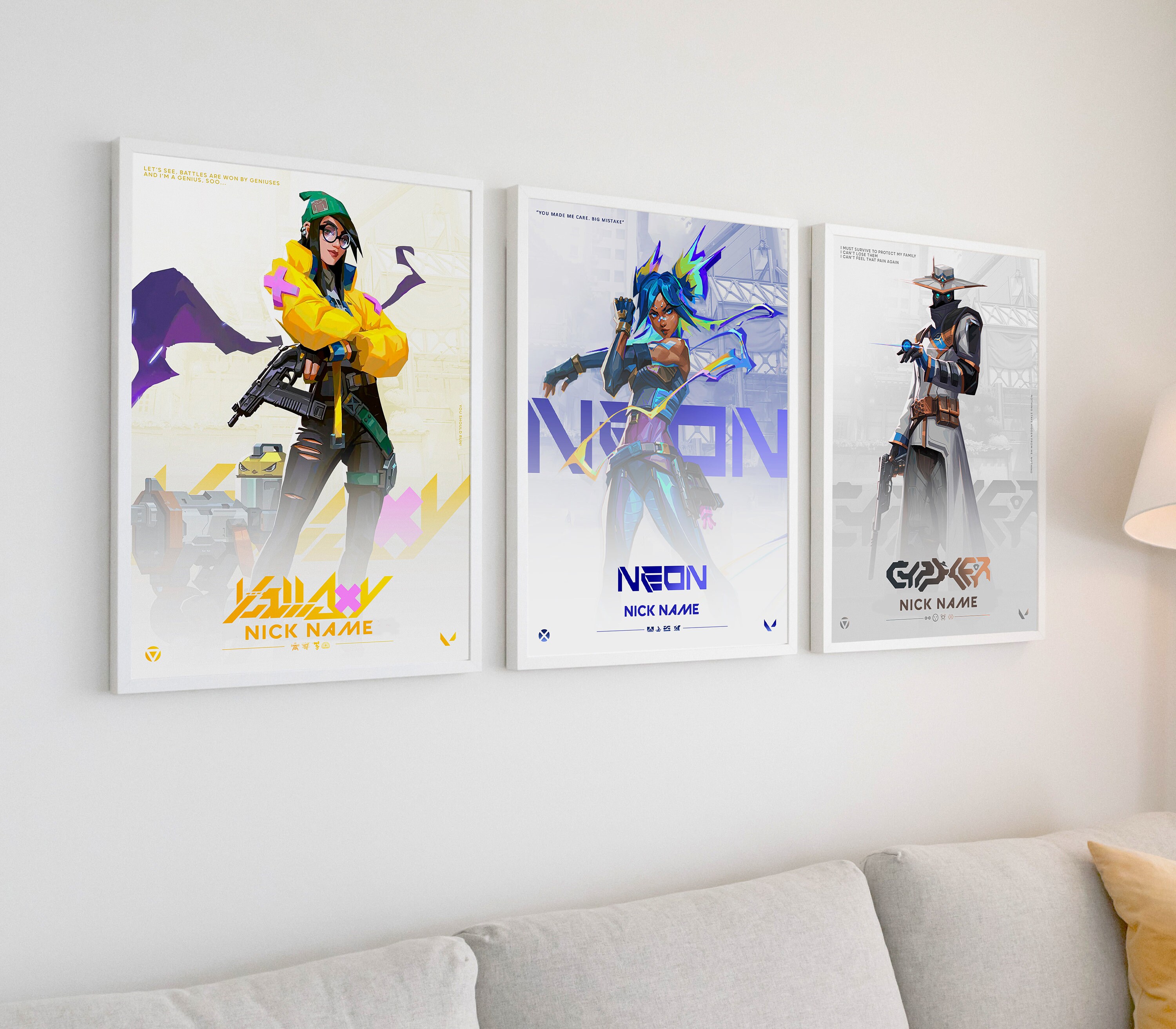 Valorant Personalized Poster All Valorant Agents Valorant Poster gaming ...