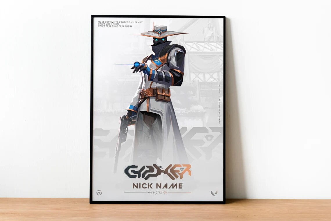 Valorant Personalized Poster All Valorant Agents Valorant Poster gaming ...