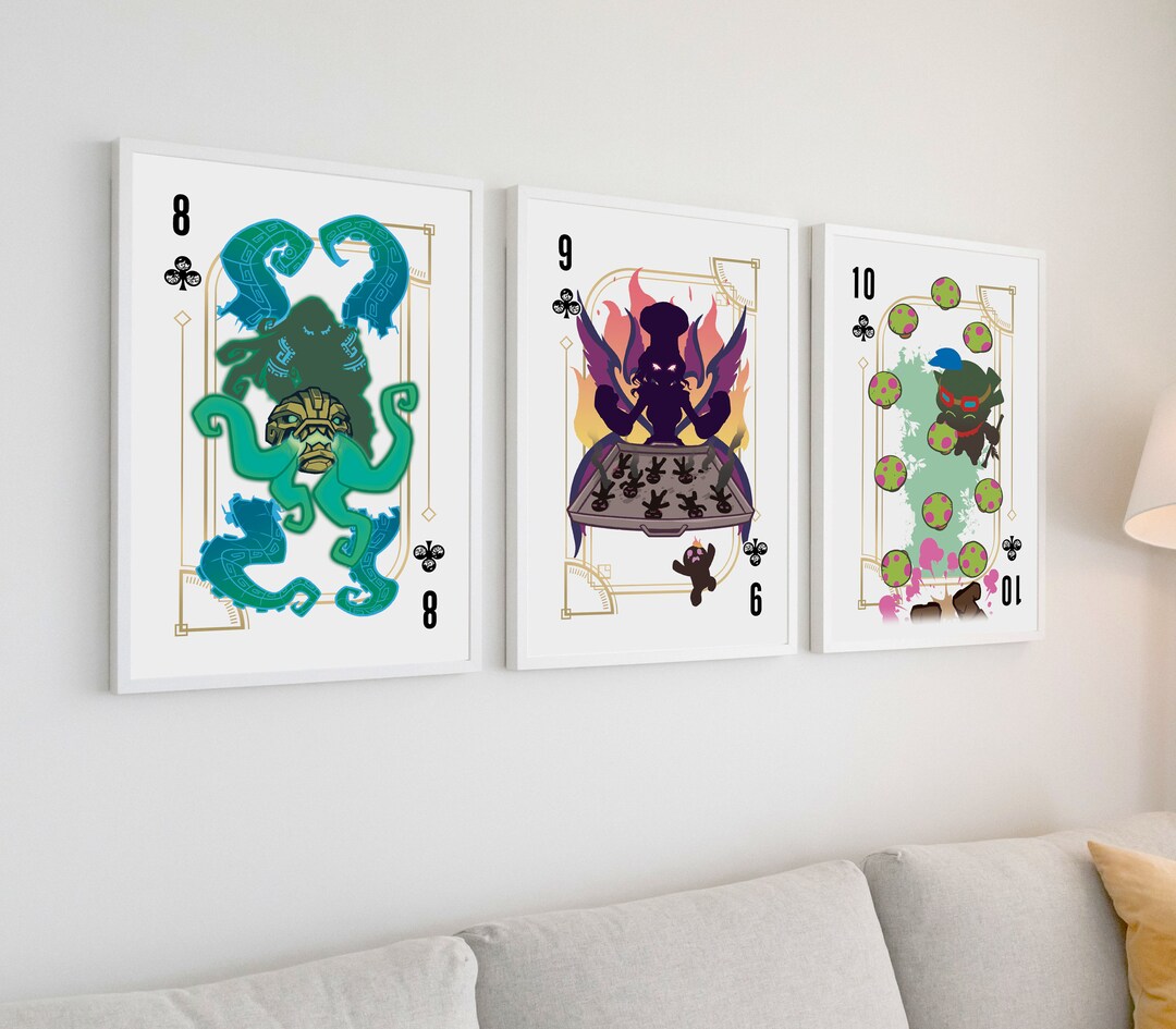 League of Legends Playing Card Posters,league of Legends Poster,league ...